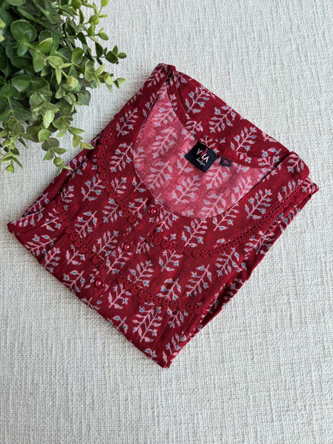 L size printed Alpine nighty – VIKA Boutique