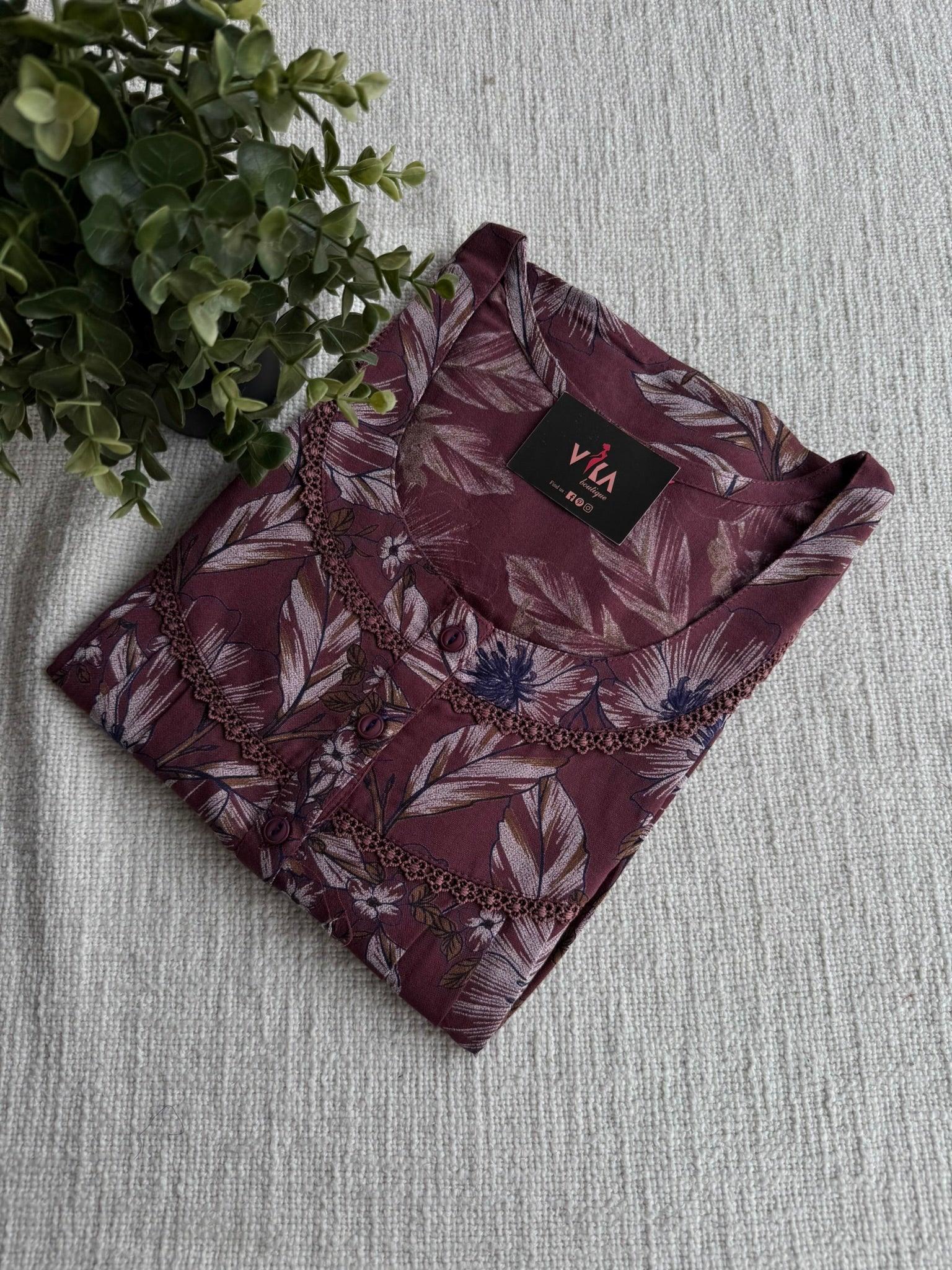 L Size Printed alpine nighty – VIKA Boutique